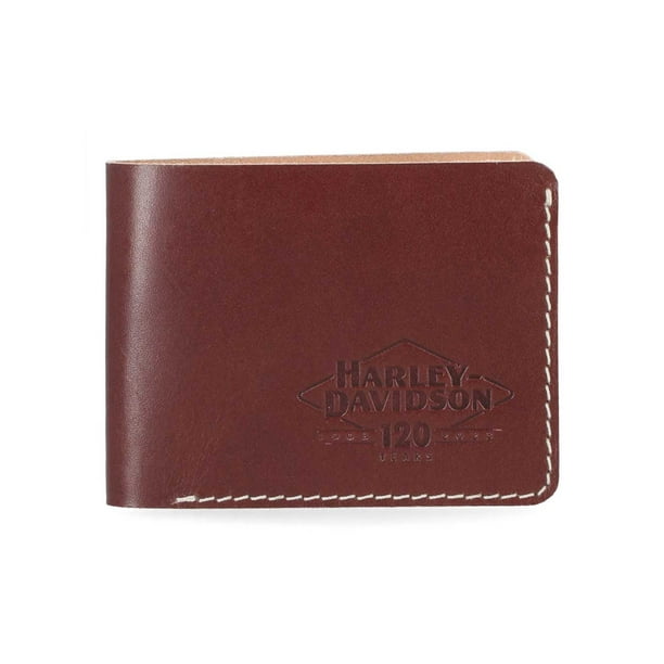 Harley-Davidson Men's 120th Anniversary Unlined Leather Billfold Wallet ...