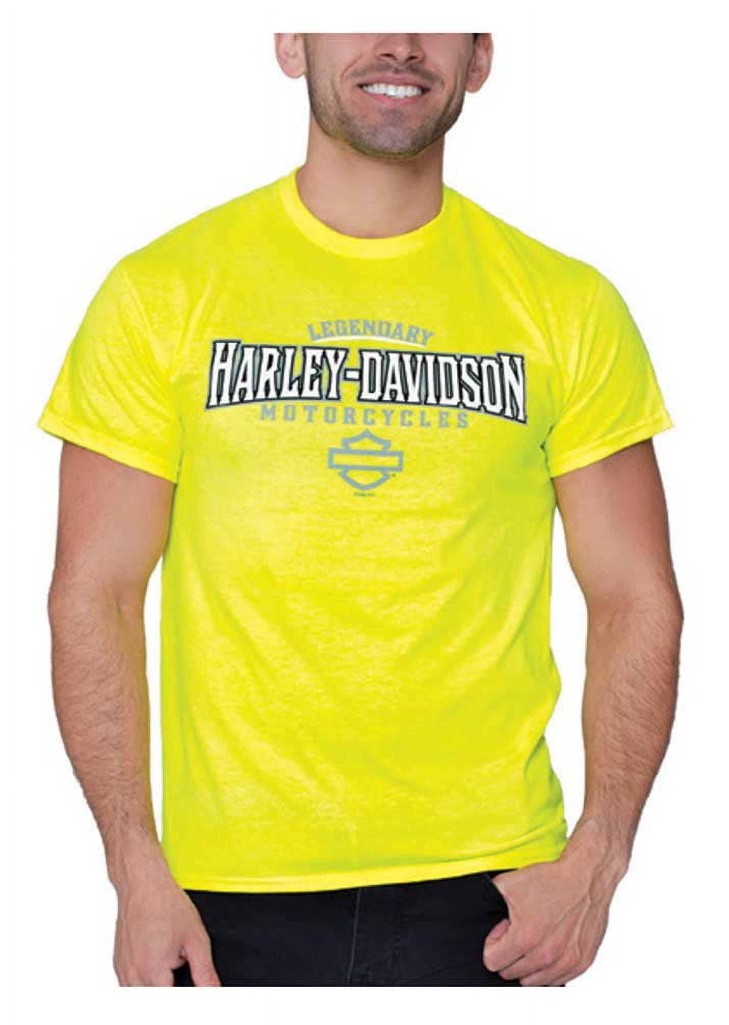 Harley-Davidson Men's Buster Bar & Shield Short Sleeve Cotton T-Shirt (4XL), Harley Davidson ...