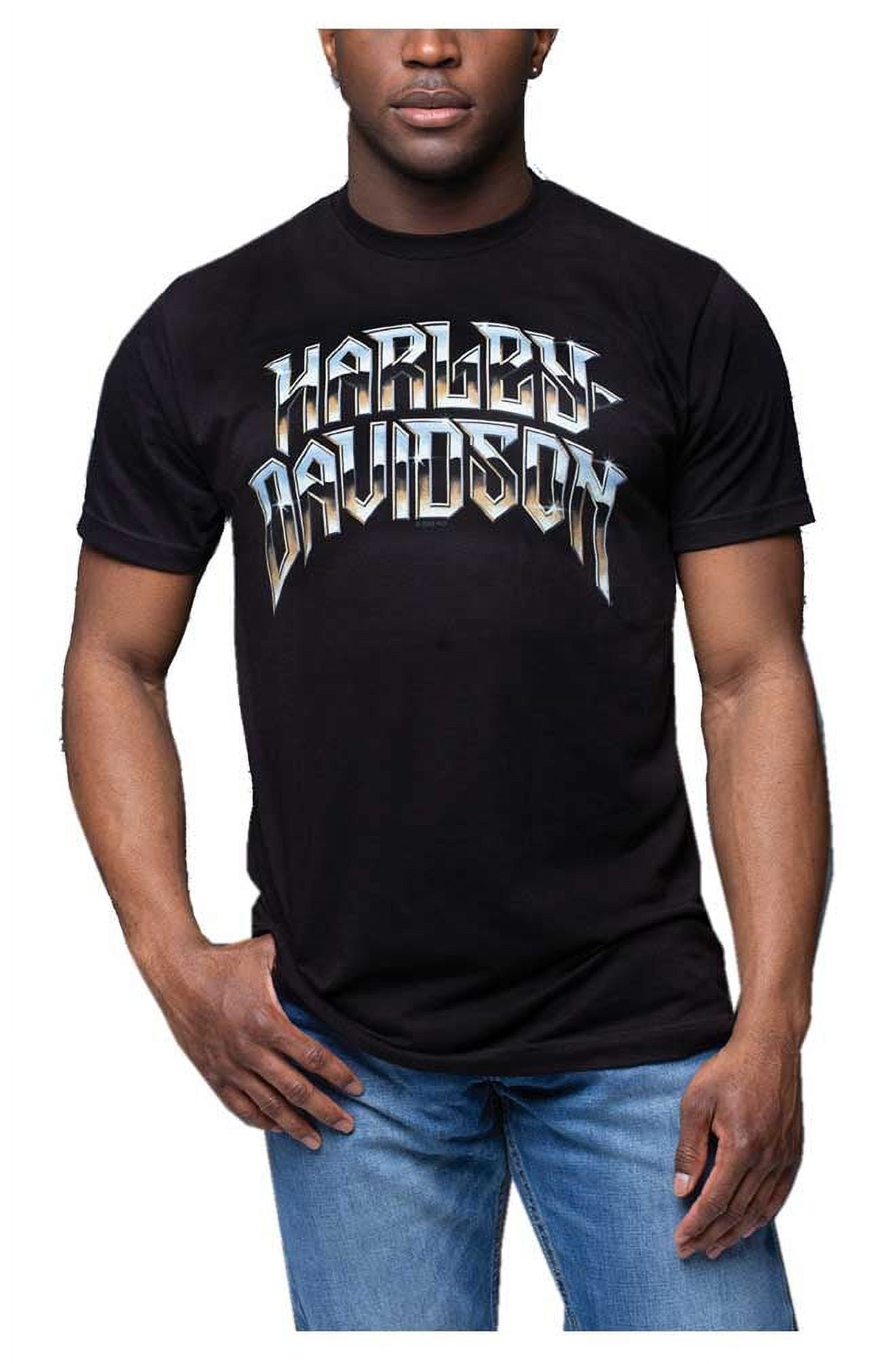 Harley-Davidson Men's Chromed Out Short Sleeve Crew-Neck T-Shirt - Black (3XL), Harley Davidson ...