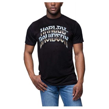 Harley-Davidson Men's Custom Freedom Short Sleeve Crew Neck Tee - Black (L), Harley Davidson ...