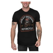 Harley-Davidson Men's Pan Age Engine Short Sleeve Crew-Neck T-Shirt- Black (3XL), Harley ...