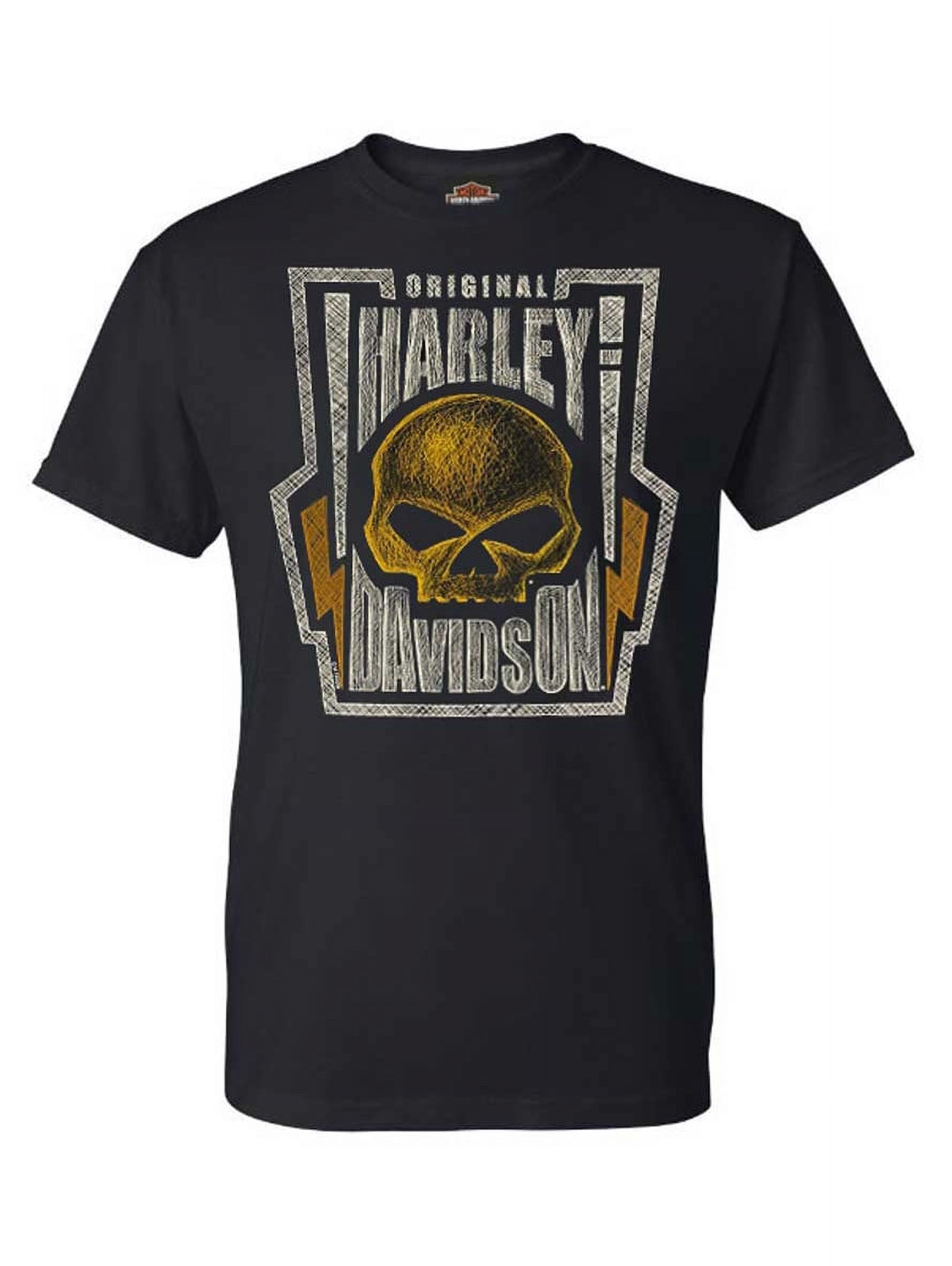 Harley-Davidson Men's Copper Willie G Skull Stretch Graphic Cotton Tee (XL), Harley Davidson ...