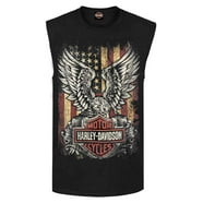 Harley-Davidson Men's Custom Freedom Short Sleeve Crew Neck Tee - Black (L), Harley Davidson ...