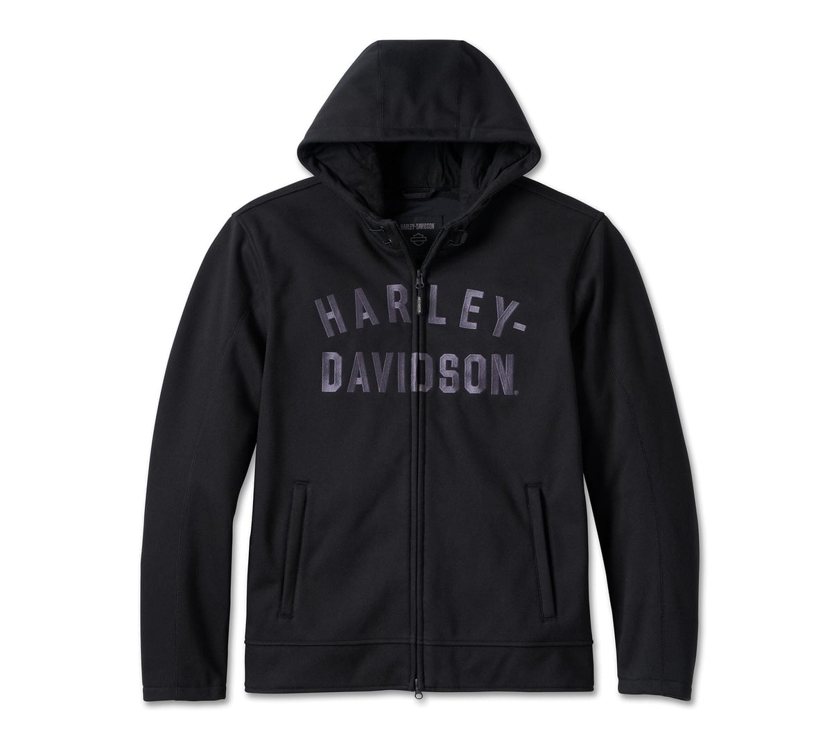 Harley-Davidson Men's Deflector Hooded Riding Fleece, Black - 98102 ...