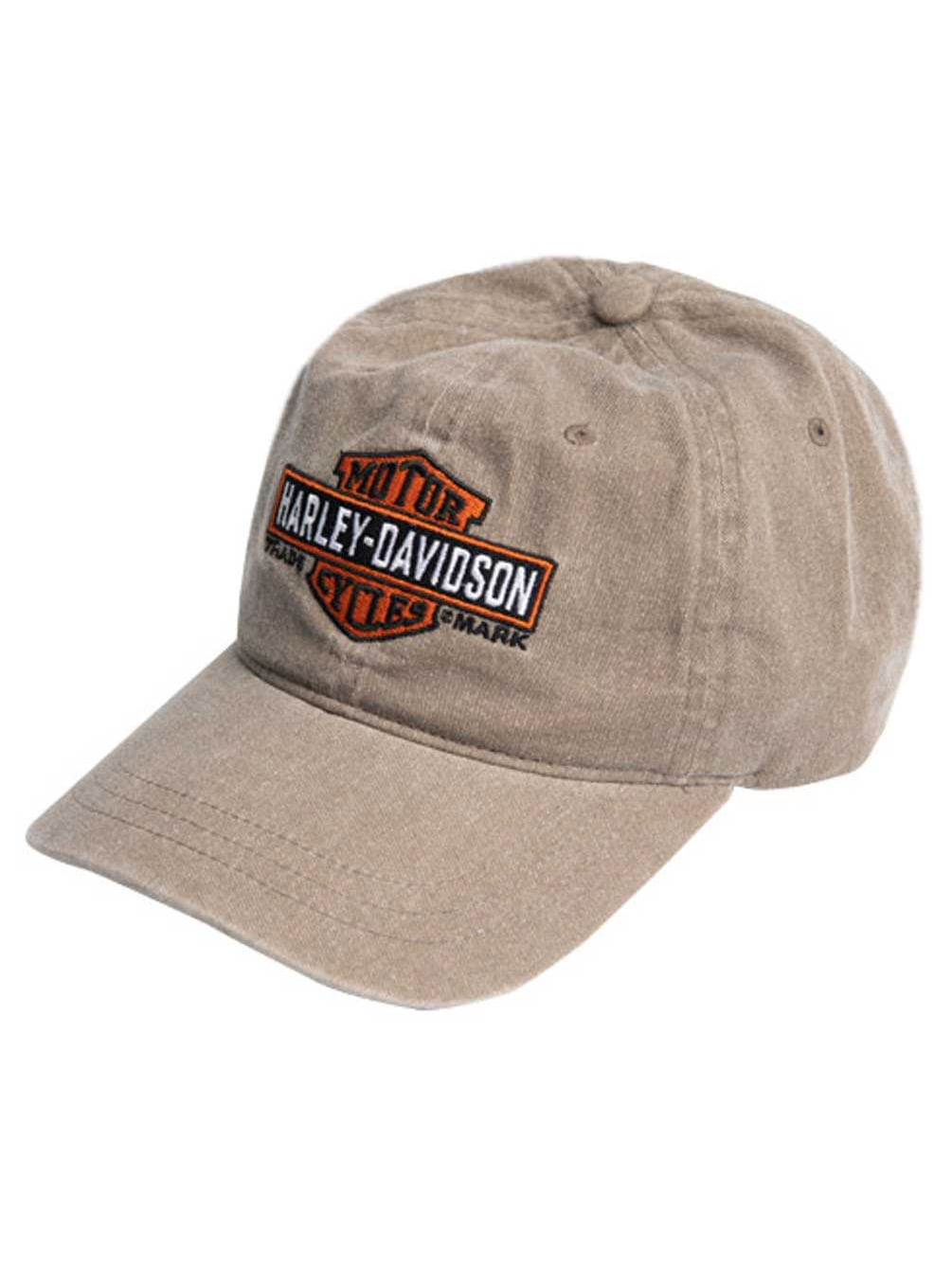 Harley-Davidson Men's Elongated B&S Curved Bill Adjustable Washed ...