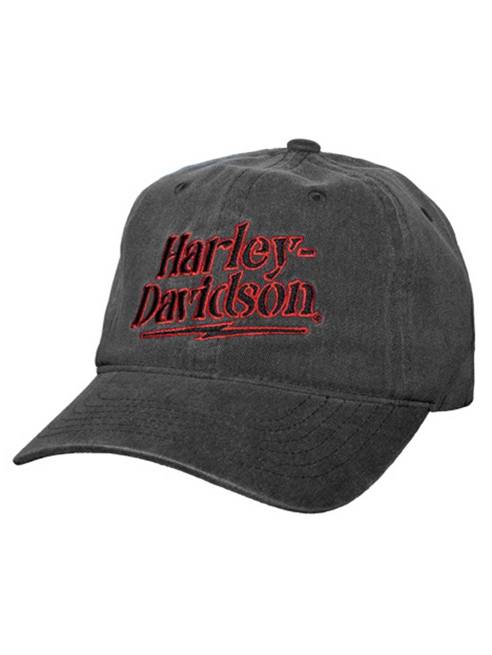 Harley-Davidson Men's Embroidered Bolted Adjustable Cotton Baseball Cap ...