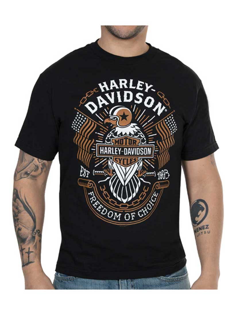 Harley Davidson Men S Freedom Of Choice Short Sleeve Crew T Shirt