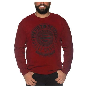 Harley-Davidson Men's Bar & Shield Long Sleeve Crew-Neck Shirt 30297501 (XL), Harley Davidson ...