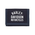 Harley-Davidson Men's H-D Arched Script Logo Tri-Fold Polyester Wallet ...