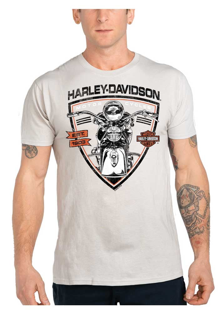 Harley-Davidson Men's Handle This Motorcycle Crew-Neck Short Sleeve T ...