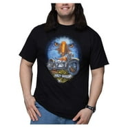 Harley-Davidson Men's Pan Age Engine Short Sleeve Crew-Neck T-Shirt- Black (3XL), Harley ...