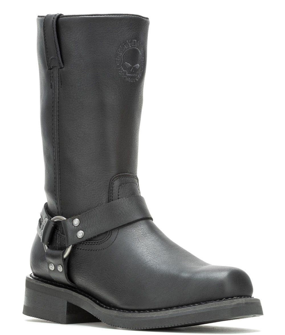 Harley-Davidson® Men's Hustin Skull WP Motorcycle Boots D96294 (Blk, 10 ...