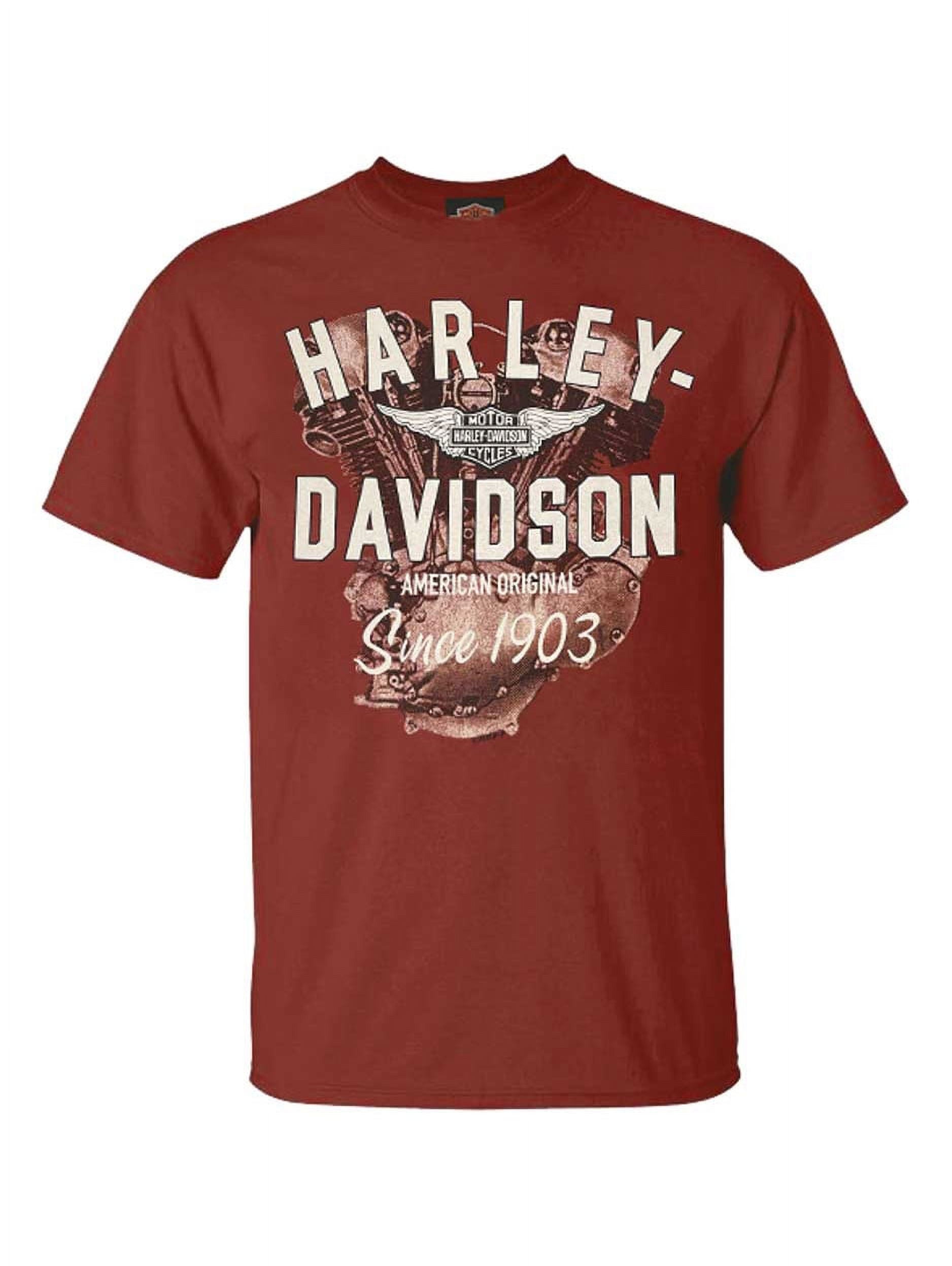 Harley-Davidson Men's Knuckle Up With Winged Bar & Shield Logo Tee Shirt (S), Harley Davidson ...