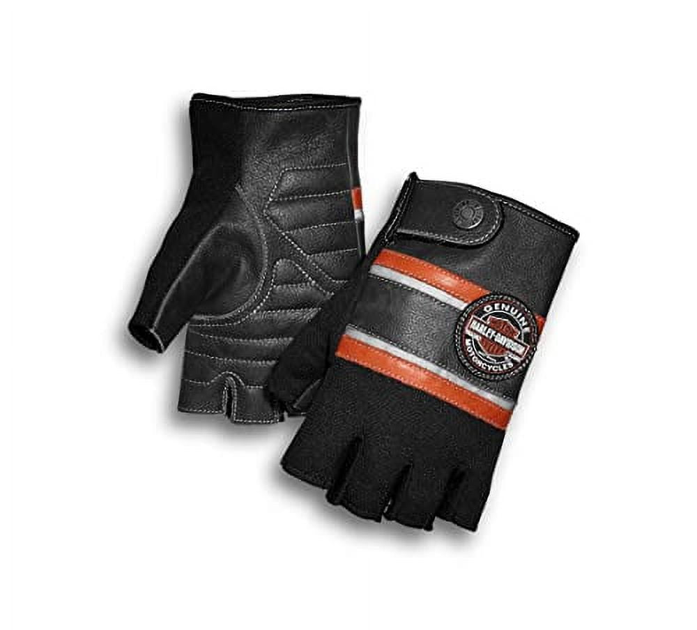 Harley-Davidson Men's Mixed Media Fingerless Gloves with Coolcore ...