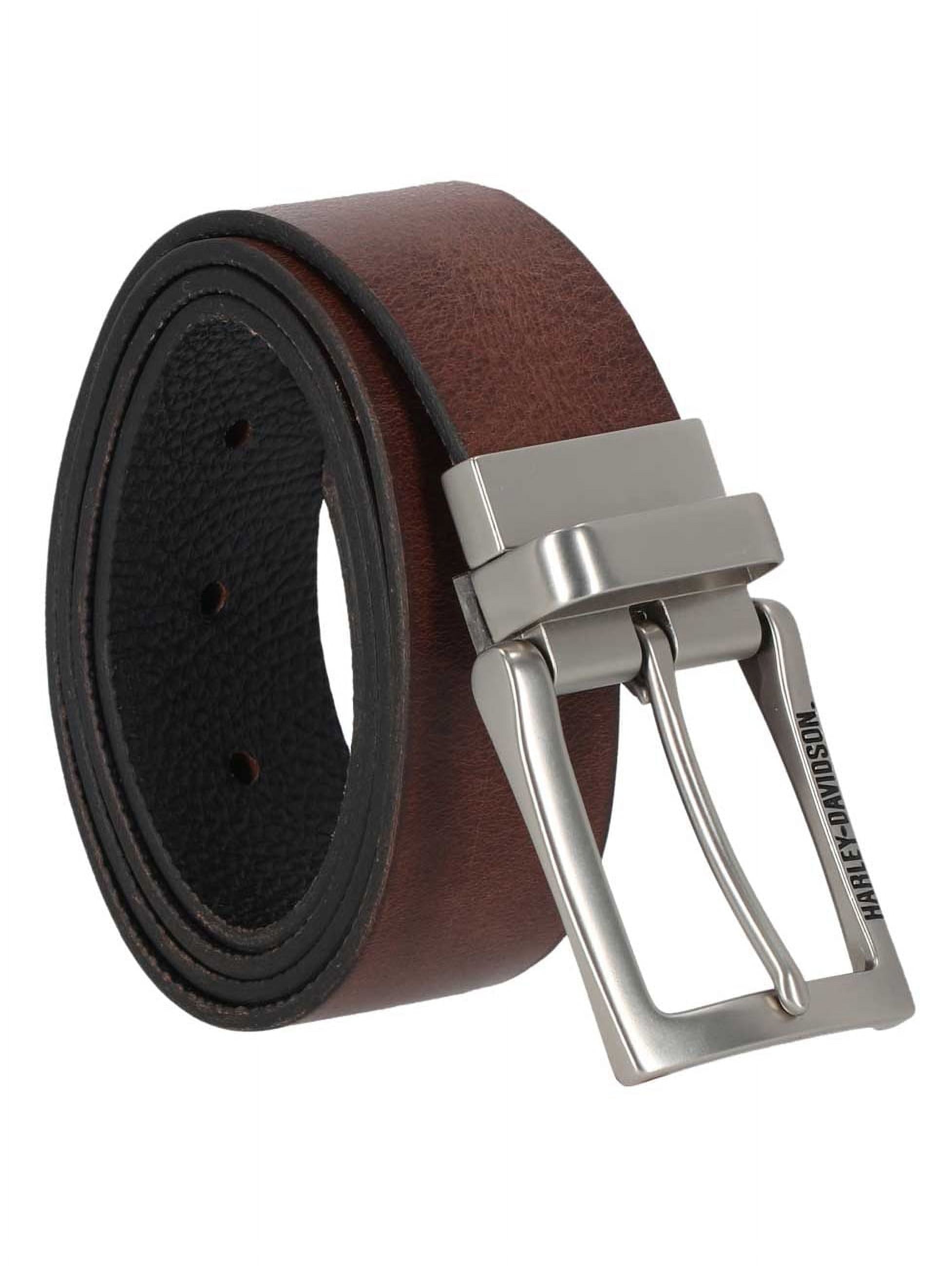 Harley-Davidson Men's Mod H-D Reversible Genuine Leather Belt - Black ...