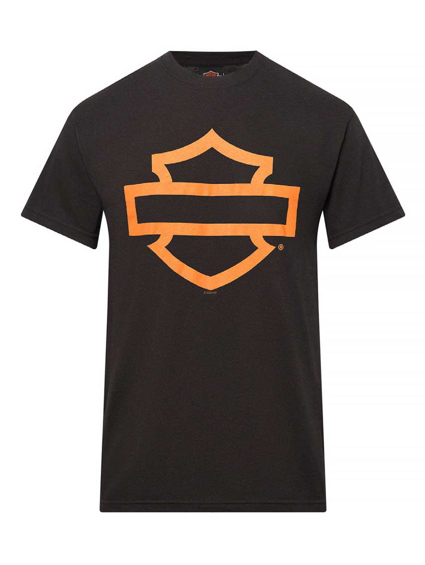 Harley-Davidson Men's Open Bar & Shield Short Sleeve Crew-Neck Tee, Black (L), Harley Davidson ...