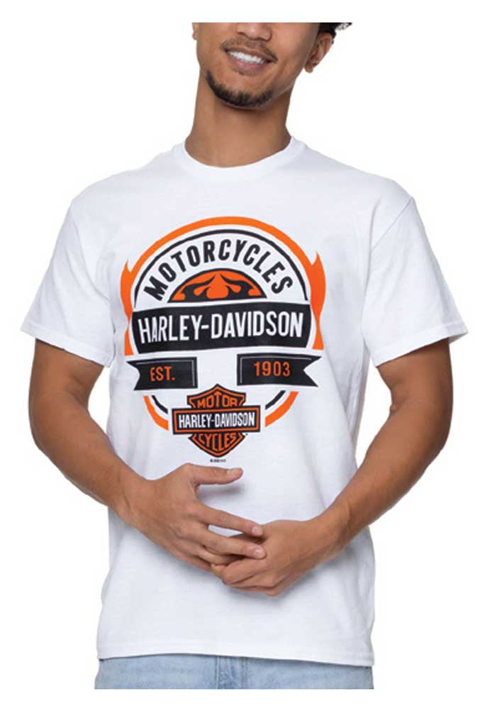 Harley-Davidson Men's Optimal Bar & Shield Short Sleeve Crew-Neck T-Shirt (S), Harley Davidson ...