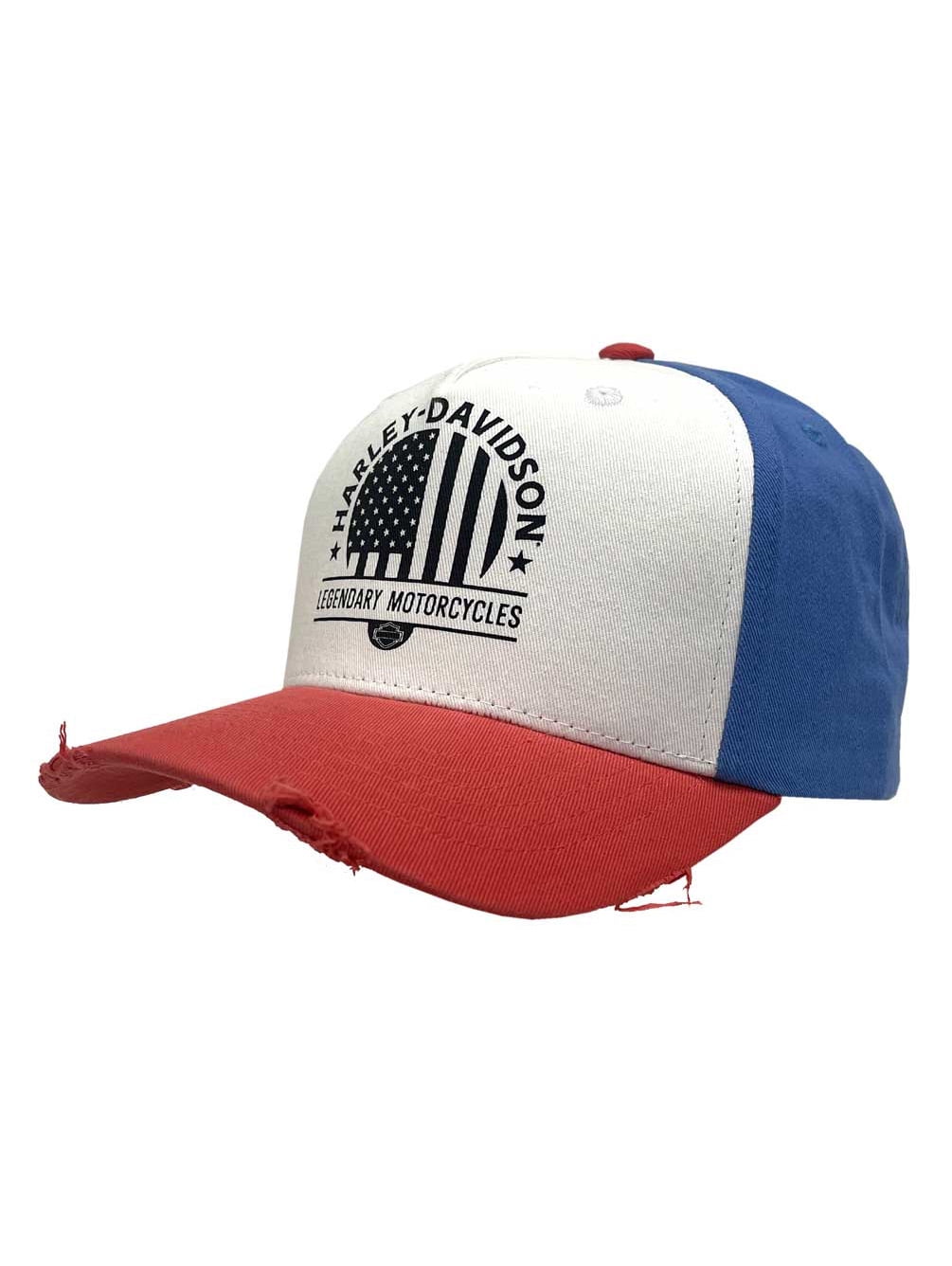 Harley-Davidson Men's Patriot Distressed Brim Adjustable Snapback ...