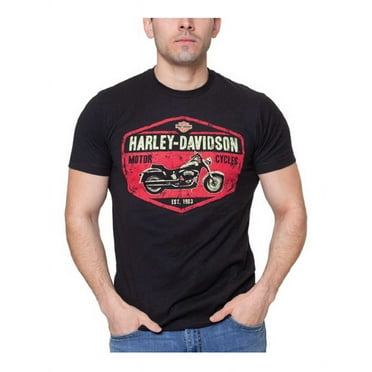 Harley-Davidson Men's Custom Freedom Short Sleeve Crew Neck Tee - Black (L), Harley Davidson ...