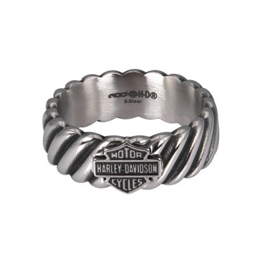 Harley-Davidson Men's Celtic Bar & Shield Logo Band Ring - Sterling ...