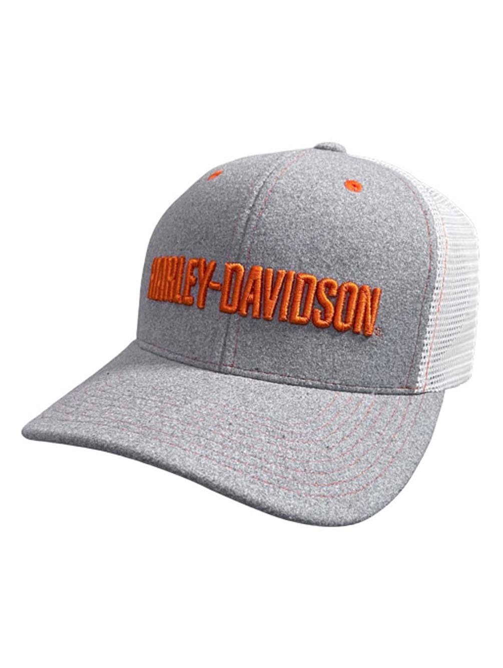 Harley-Davidson Men's Simple Contrast Snapback Colorblocked Mesh ...