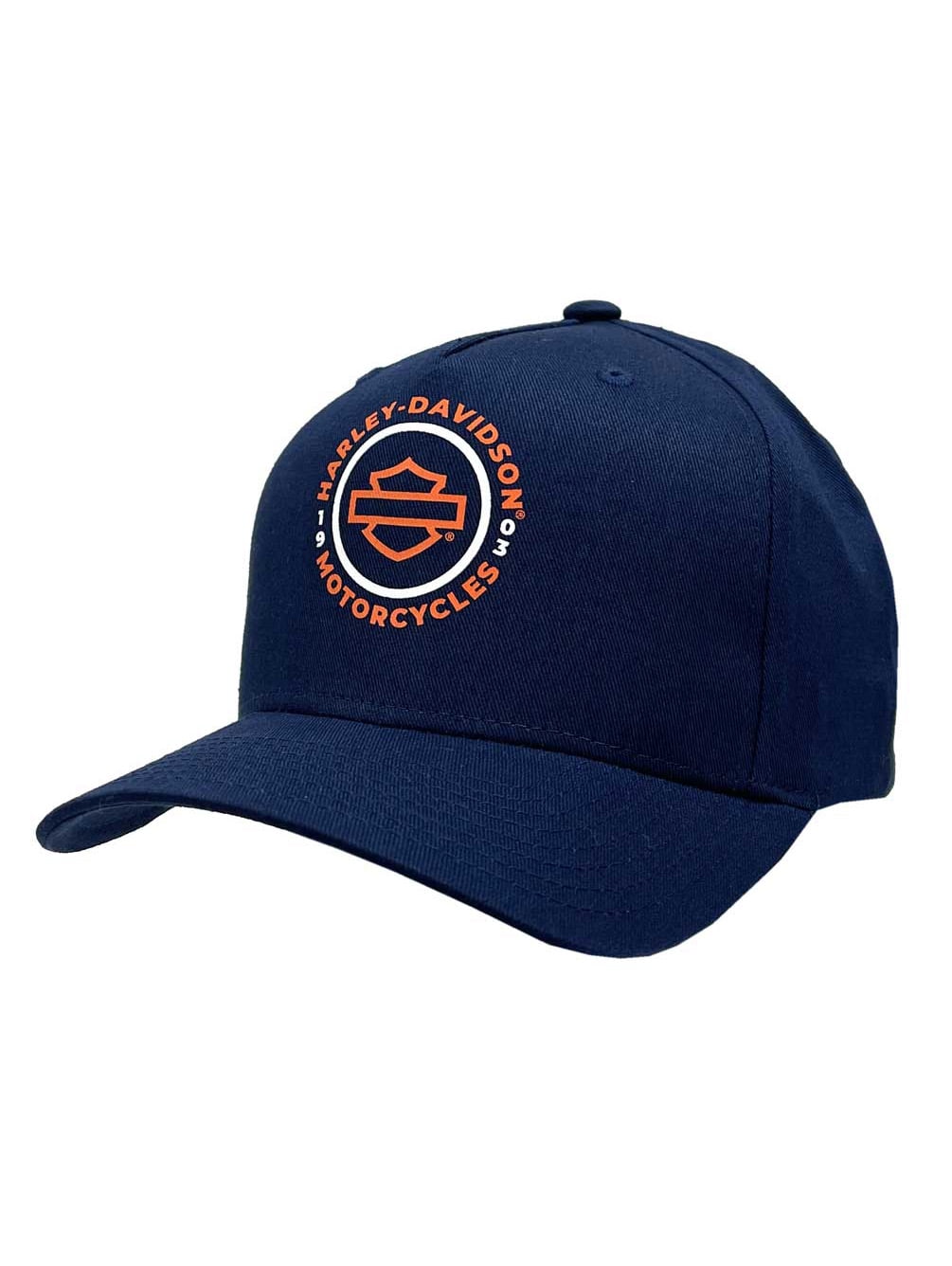 Harley-Davidson Men's Stride Bar & Shield Adjustable Snapback Baseball Cap, Navy, Harley ...