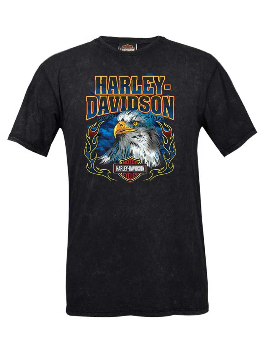 Harley-Davidson Men's Talons Eagle Cotton Short Sleeve Crew-Neck T ...