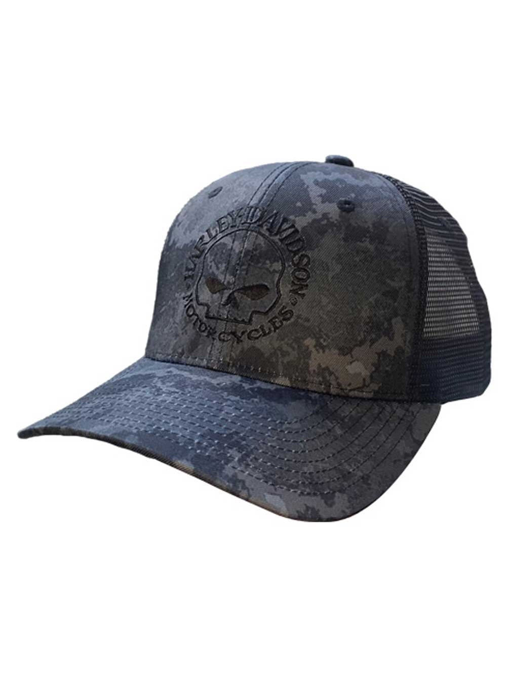 Free Shipping! Harley-Davidson Men's Tonal Camo Skull Snapback ...