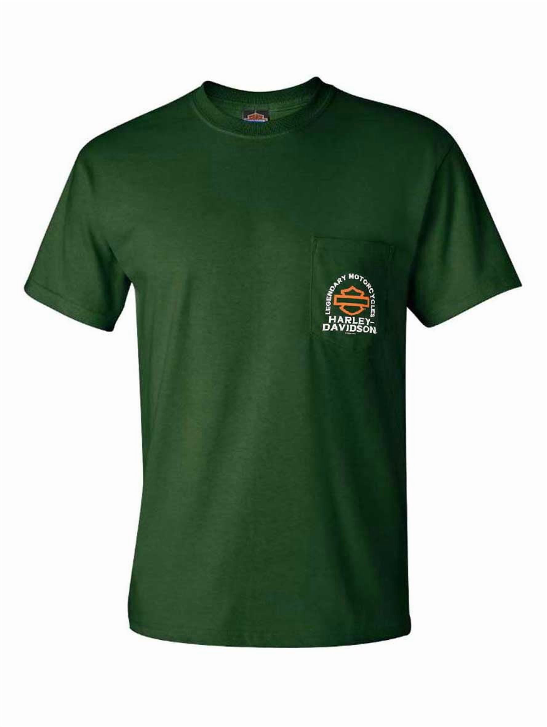 Harley-Davidson Men's Treasures Short Sleeve Cotton Chest Pocket T ...