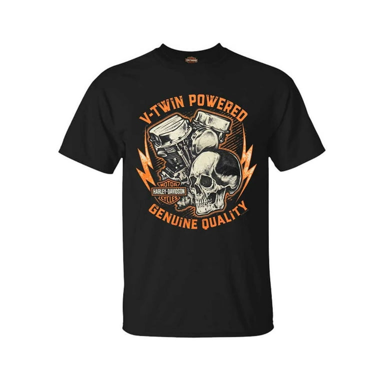 V Twin Skull Harley Davidson V Twin Skull T Shirt, V Twin Powered