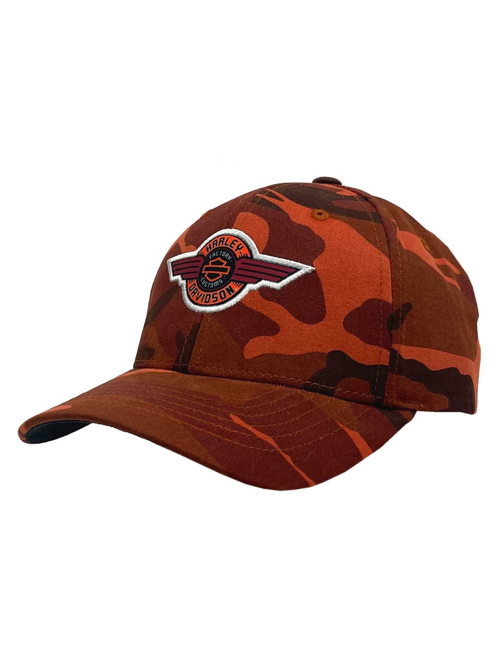 Harley-Davidson Men's Whiplash Adjustable Slide Baseball Cap - Orange ...
