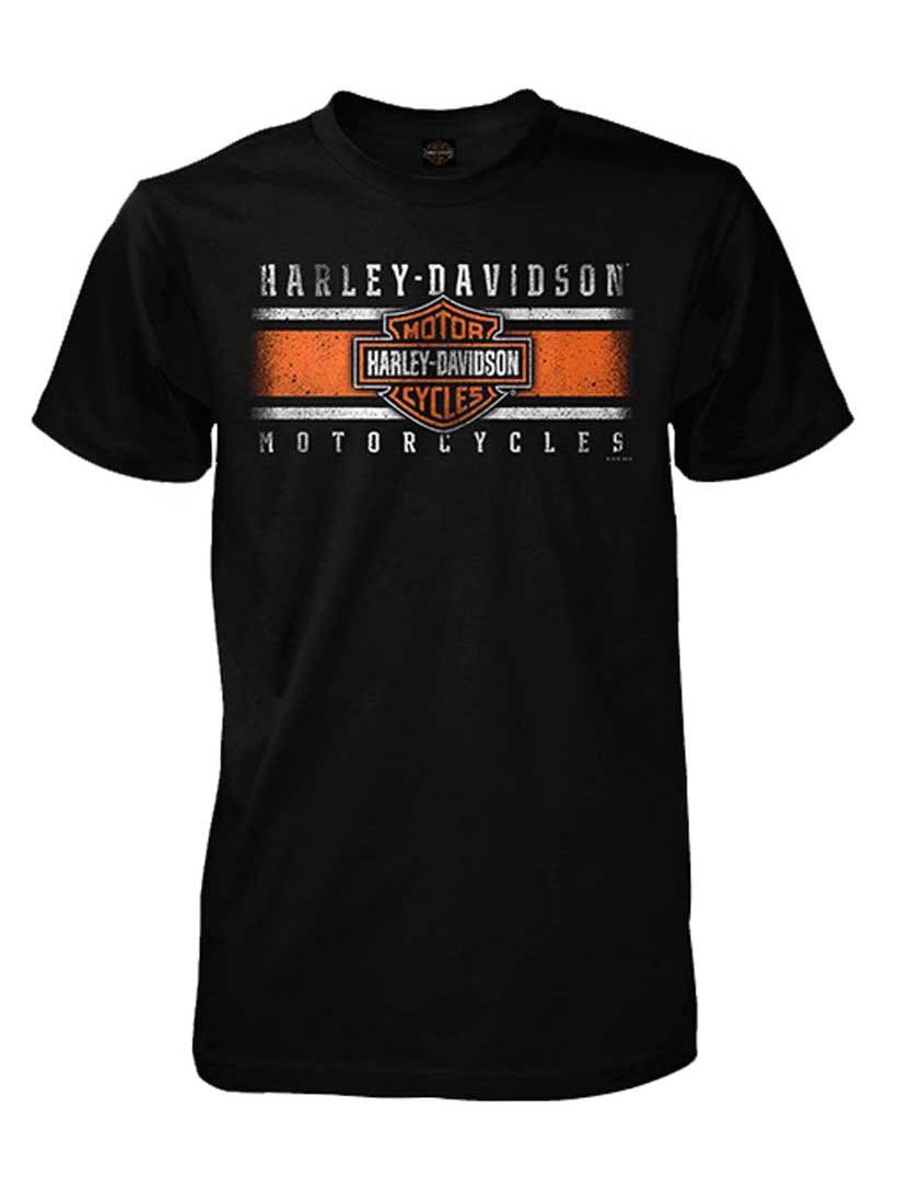 Harley-Davidson Mens Iconic Bar & Shield Short Sleeve T-Shirt, Solid Black (XLT), Harley ...