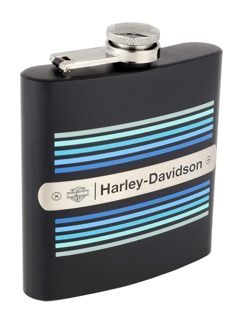 Harley-Davidson Metal Flask, Tank Graphics w/ Black Finish, 6 oz ...