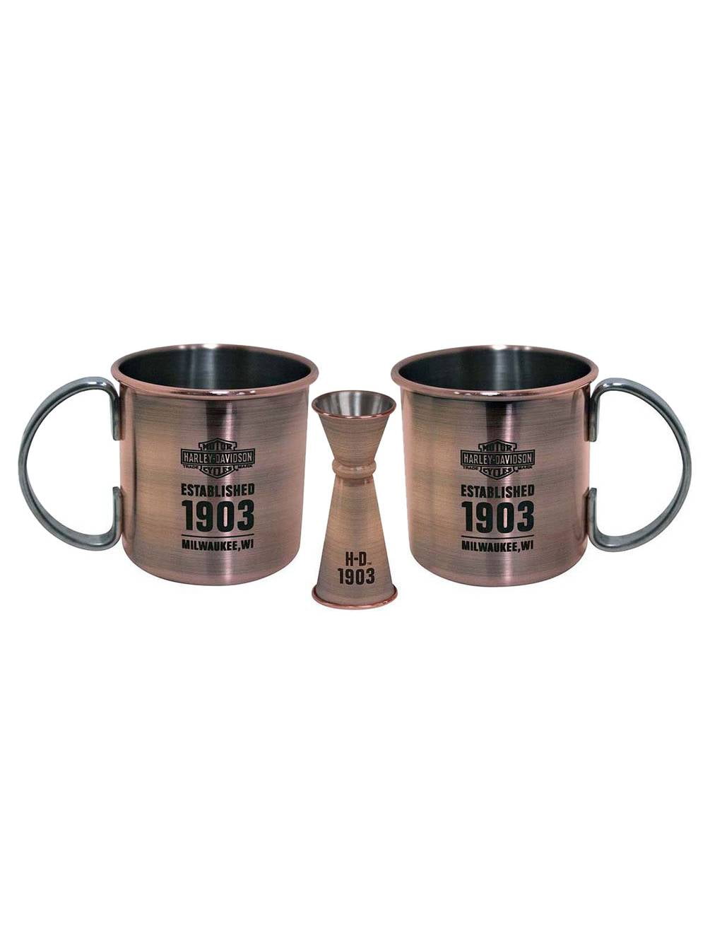 Harley-Davidson Moscow Mule Set, Antique Copper Finish, 16 oz. HDL ...