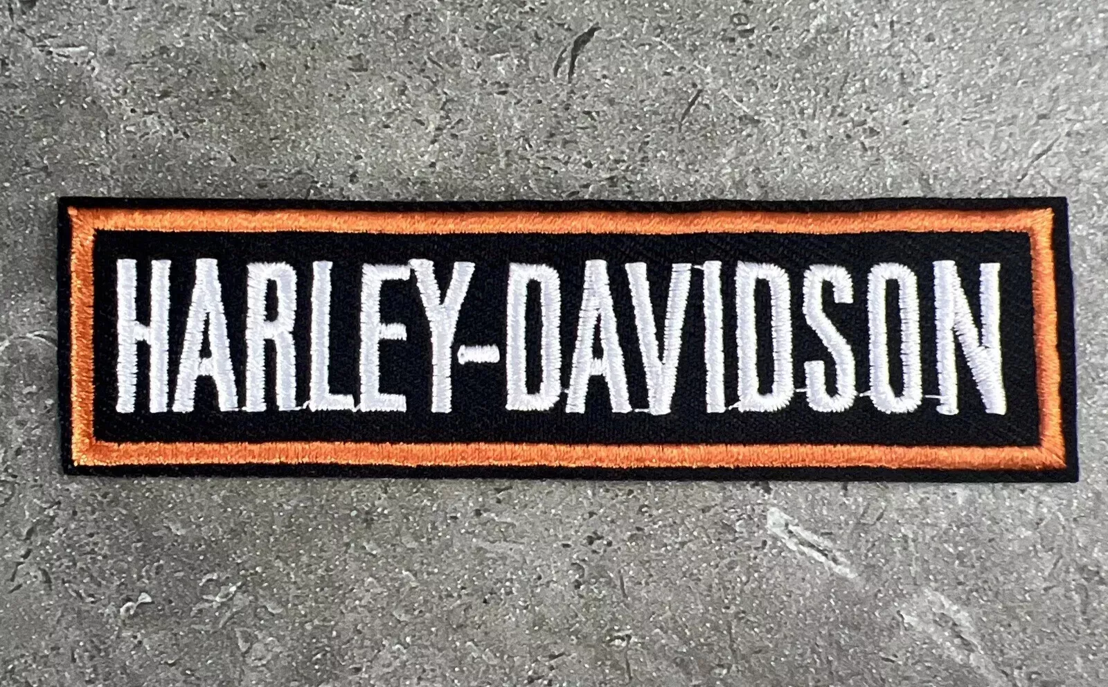 Harley Davidson Motorcycle Rocker Tab 4” Embroidered Iron On Patch ...