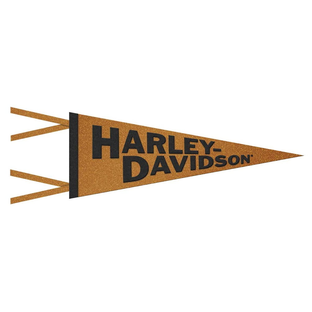 Harley-Davidson Nostalgic Felt Harley-Davidson Script Pennant – HDL ...