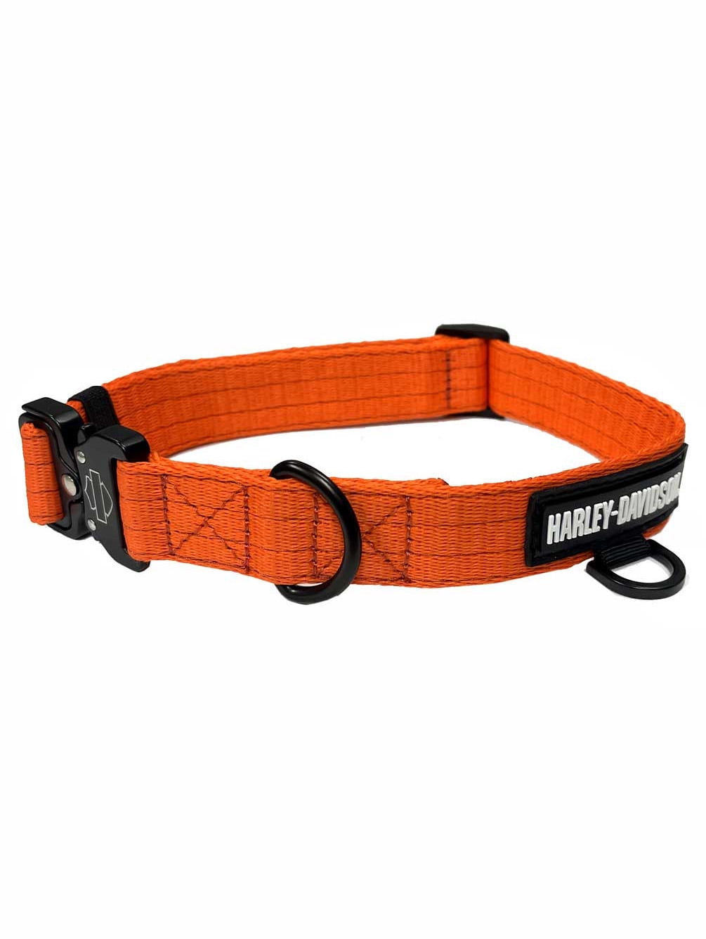 Harley-Davidson Nylon H-D Rubber Logo Adjustable Pet Collar - Solid ...
