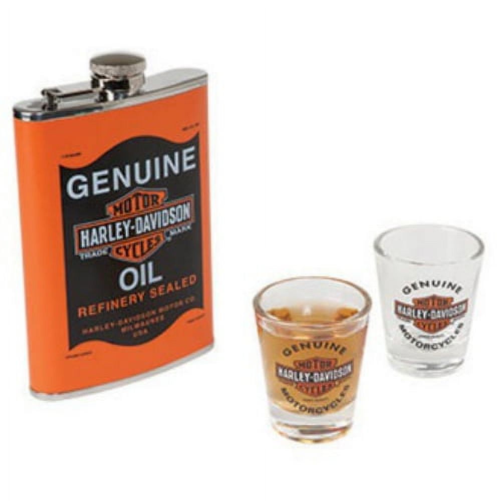 Harley-Davidson Oil Can Flask Set HDL-18557 - Walmart.com