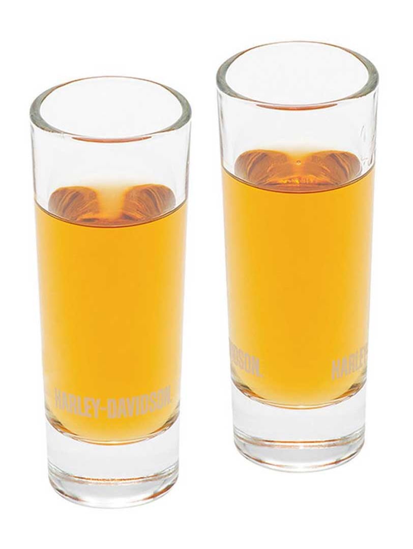 Harley-Davidson Premier Shooter Set - 2.5oz. Shot Glasses - Faux Etched ...