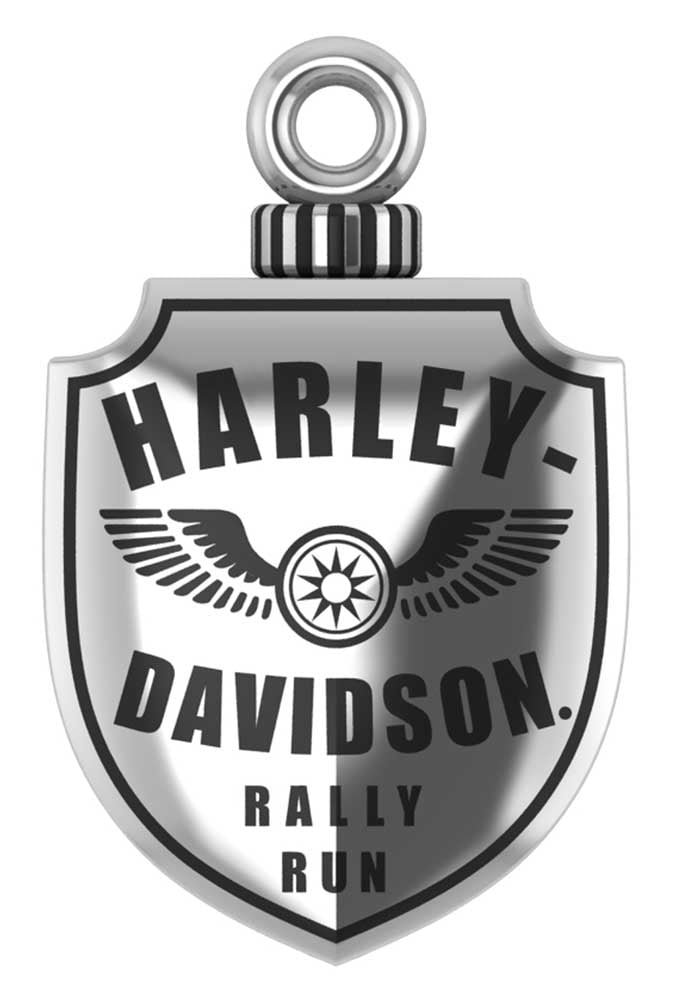 Harley-Davidson Rally Run Shield Motorcycle Ride Bell - Sterling Silver ...