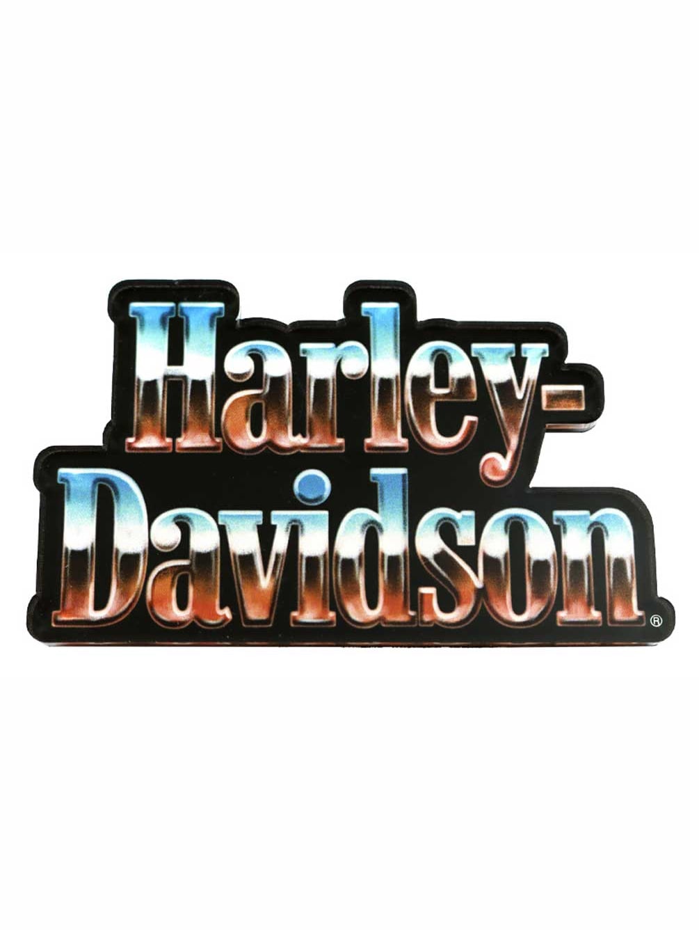 Harley-Davidson Shiny & New Script Hard Acrylic Magnet - 4 x 2.5 inches ...