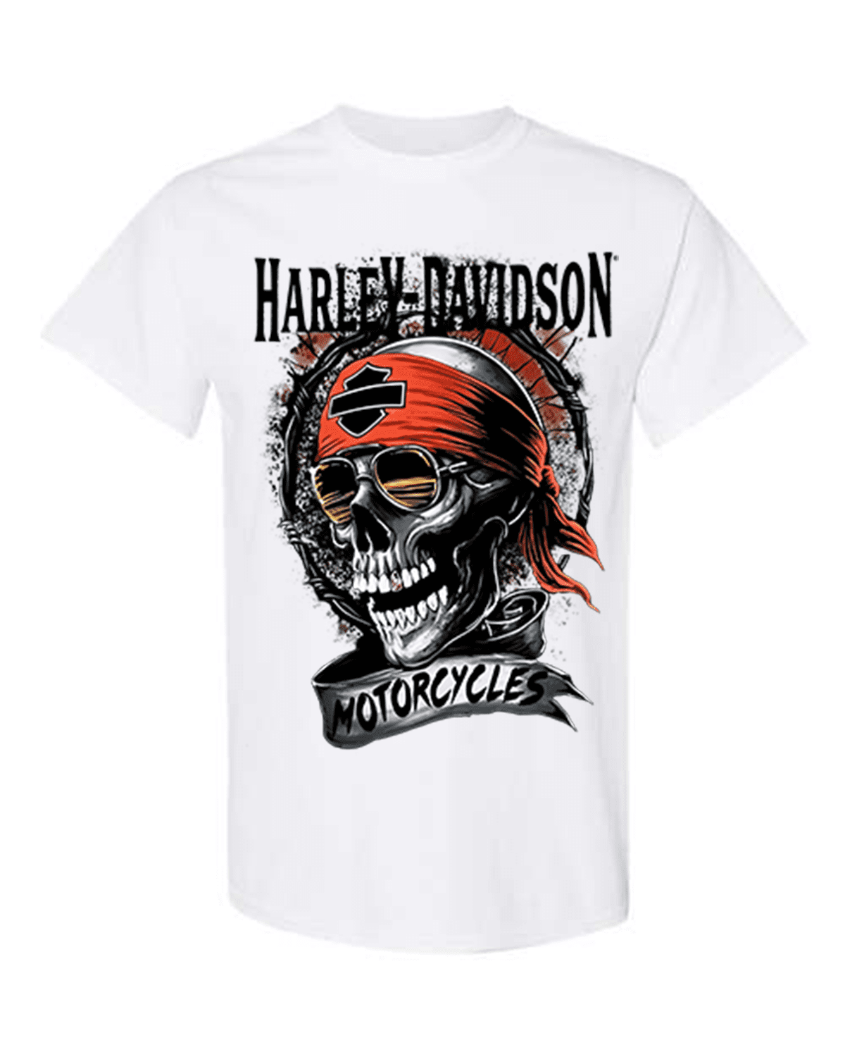 Harley Davidson Shirt, Harley-Davidson Men's Distressed Shady Skull Short Sleeve T-Shirt ...