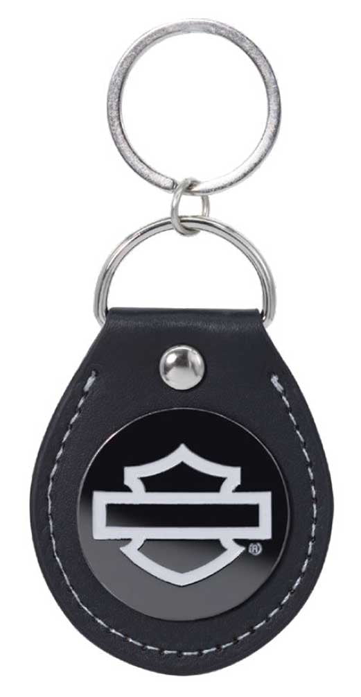 Harley-Davidson Silhouette Bar & Shield Logo Vinyl Fob Key Chain ...