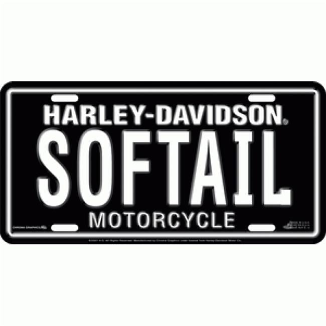 Harley-Davidson Softail Motorcycle License Plate, Rust-Resistant ...