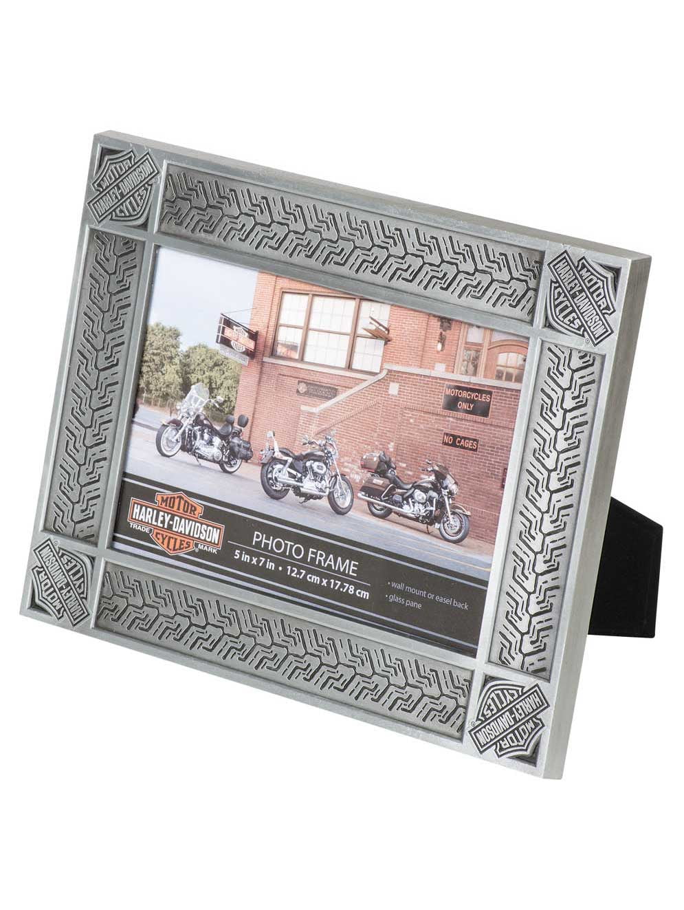 Free Shipping! Harley-Davidson Tire Tread Tin Plated Picture Frame ...