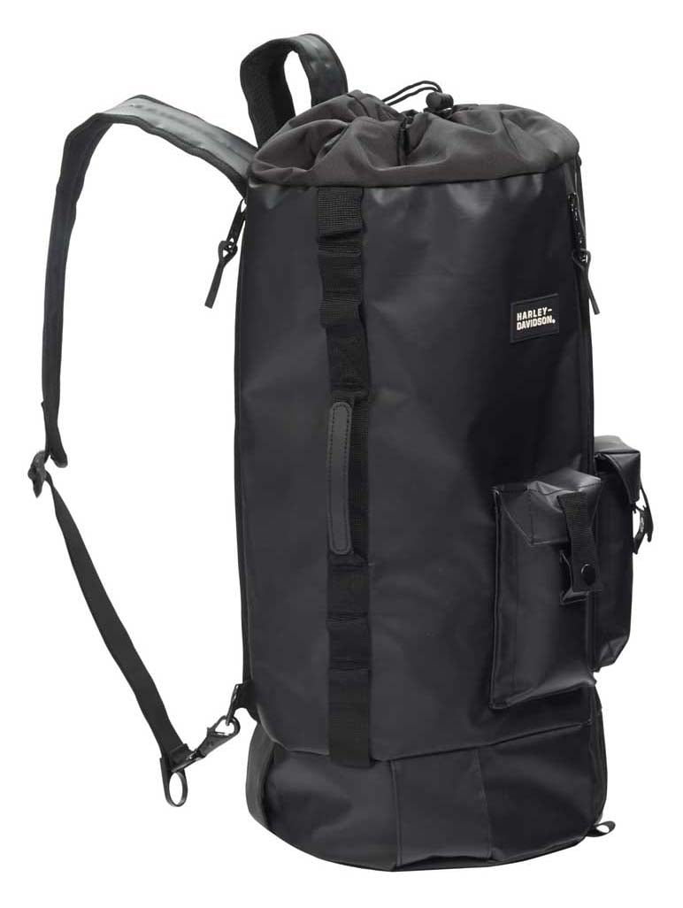 Harley-Davidson Water-Resistant Drawstring Hybrid Duffel Bag/Backpack ...