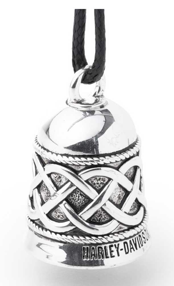 Harley-Davidson Weave Pattern Brass Ride Bell, Silver Plating & Antique ...