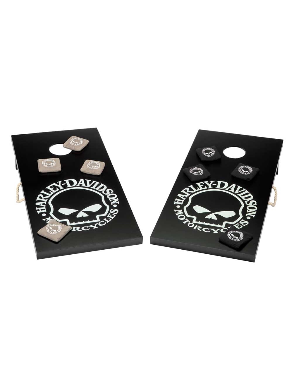 Harley-Davidson Willie G Skull Bean Bag Toss Yard Game w/ Bag - Black ...