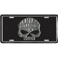 Harley-Davidson Willie G. Skull Motorcycle Tag, Embossed Silver Black ...