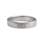 Harley-Davidson Men's Bar & Shield Bike Chain Ring, Sterling Silver ...